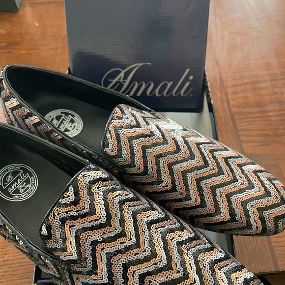 Amali | Shoes | Black And Bronze Gold Amali Mens Shoes Size 1 | Poshmark